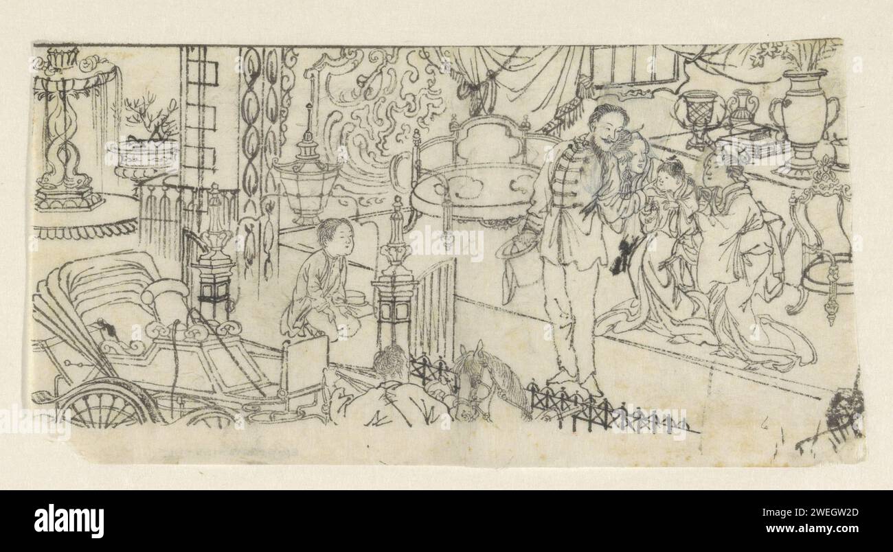 Woman says goodbye man in hi-res stock photography and images - Alamy