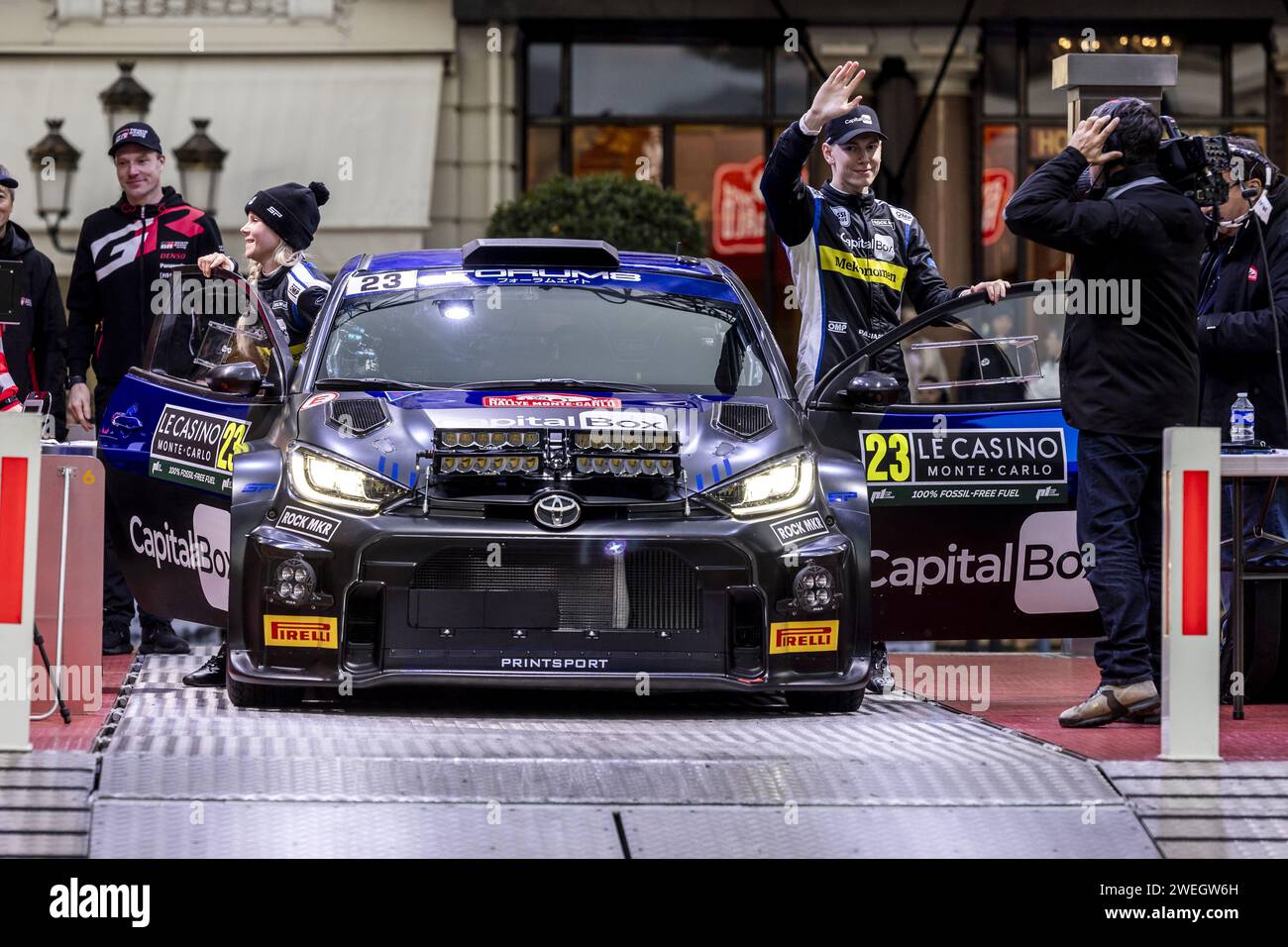 PAJARI Sami, MALKONEN Enni, Toyota Yaris Rally2, portrait during the ...