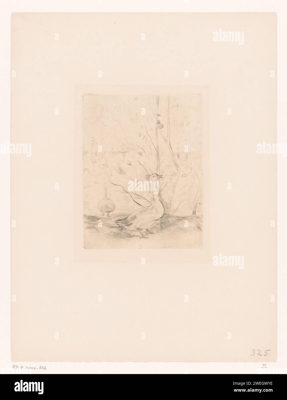 All the way with a young tree on the water, c. 1930 print paper ...