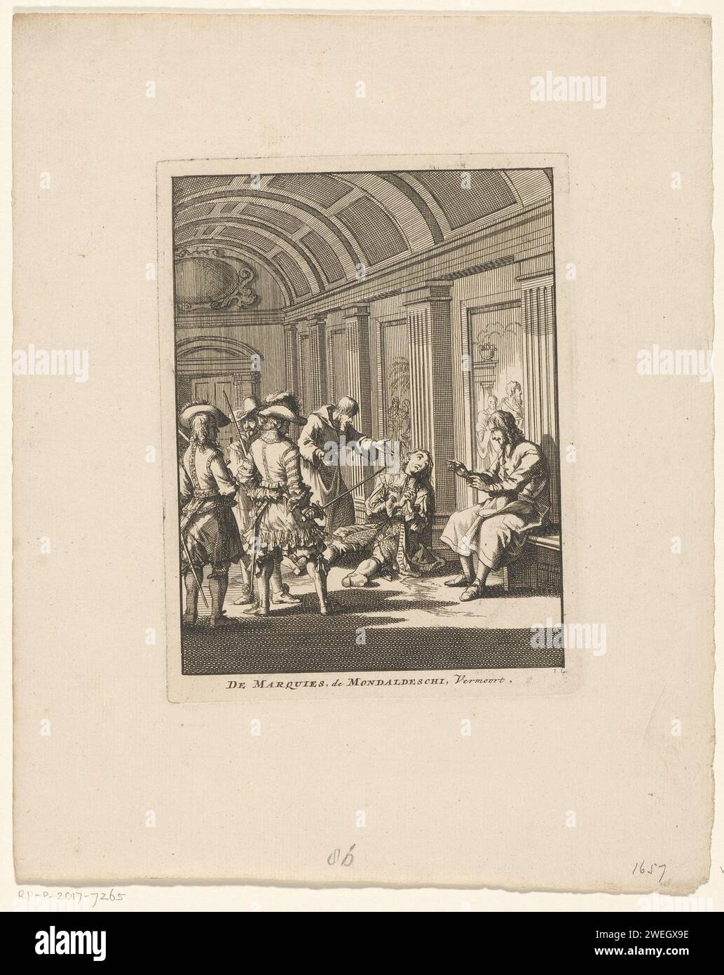 Markies Giovanni Monaldeschi in the Palace of Fontainebleau murdered ...