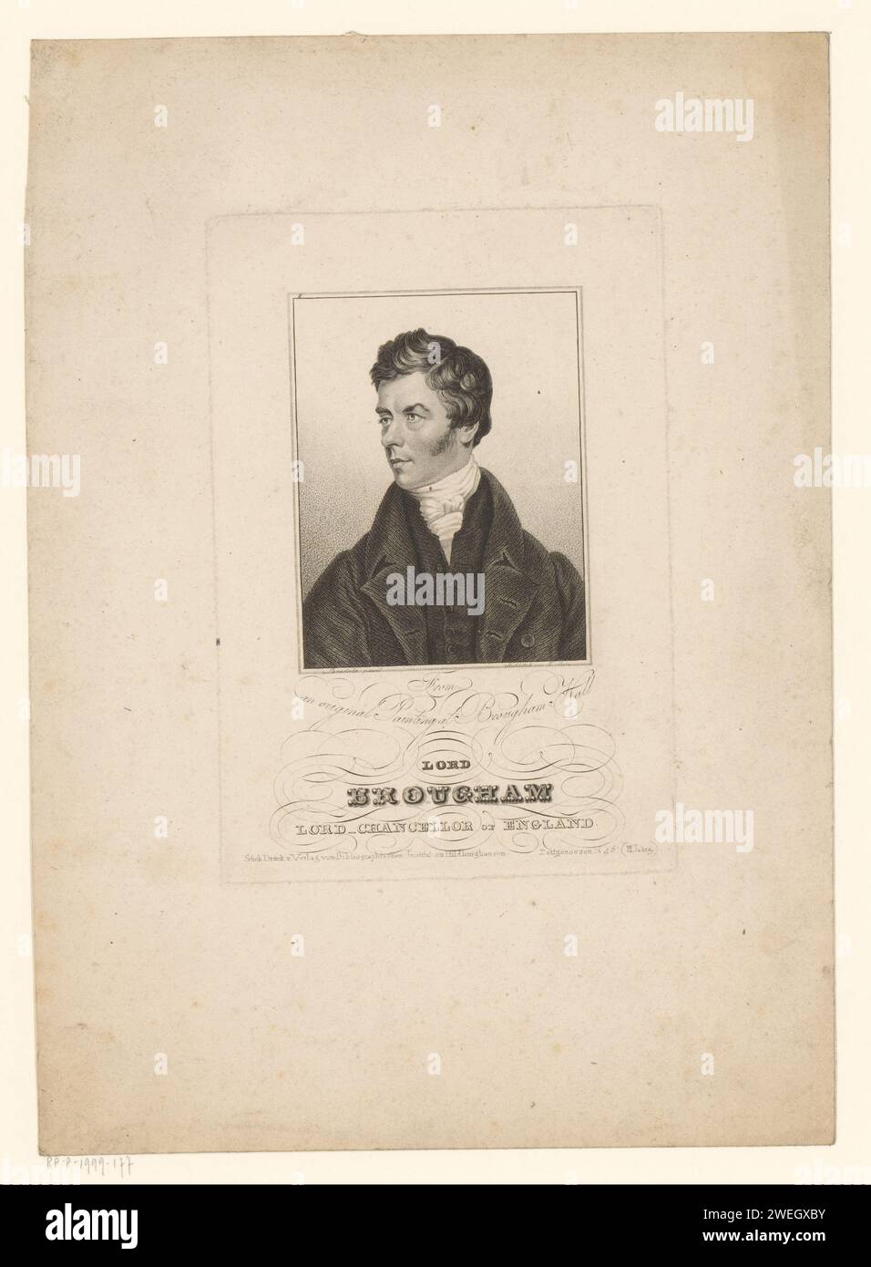 Portret van Henry Peter Brougham, 1829 - c. 1840 print paper steel ...