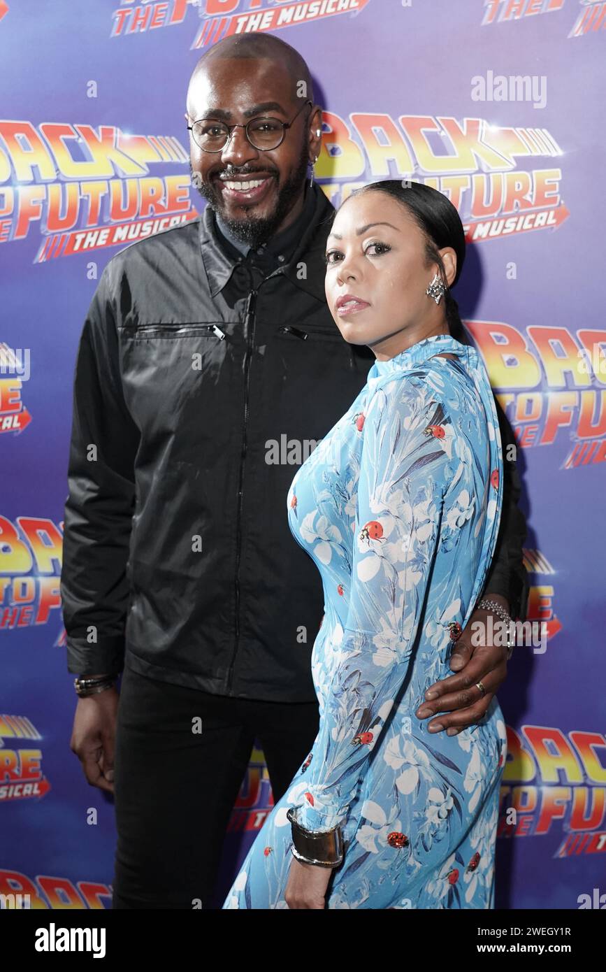 Ben Ofoedu and Precious Muir arrive for the 1000th West End performance ...