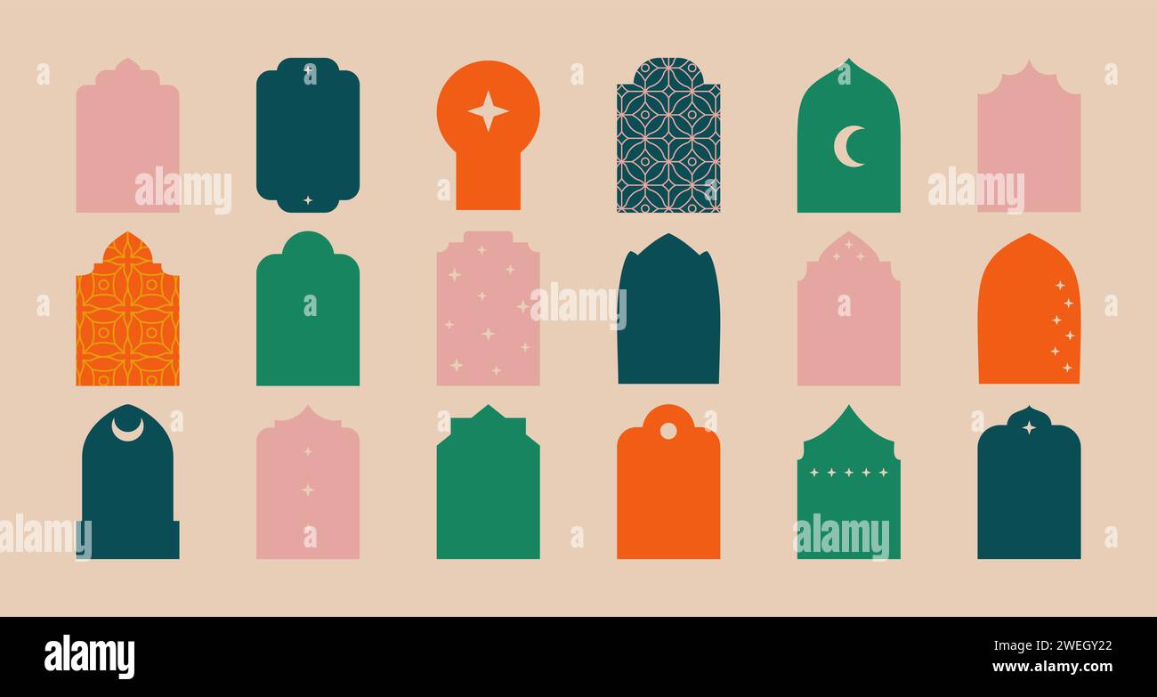 Islamic style arches frames hi-res stock photography and images - Alamy