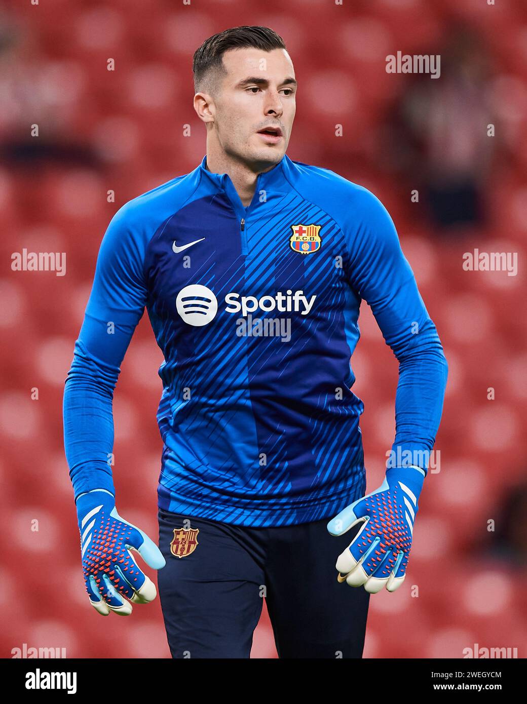 Inaki Pena of FC Barcelona in action during the Copa El Rey Round of 8 ...