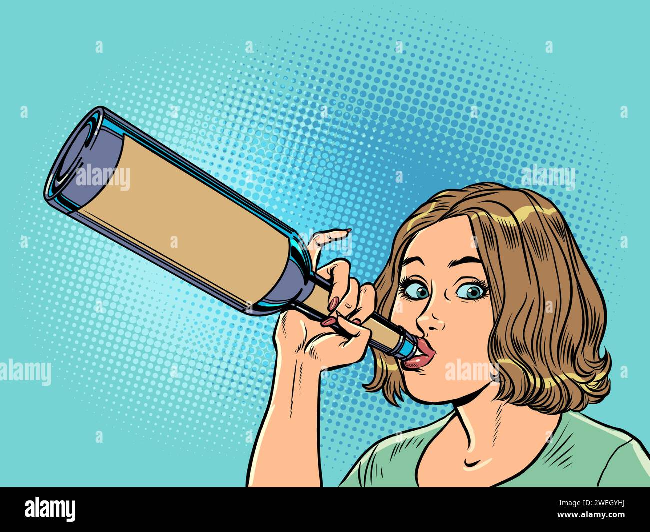 Empty Wine Bottle Stock Vector Images Alamy