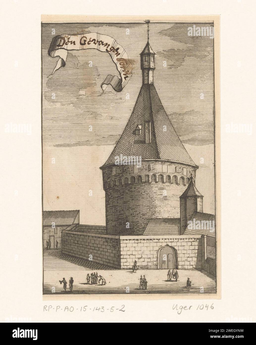 View of the Montfoortse Toren in Veere, Anonymous, in Or Before 1696 ...