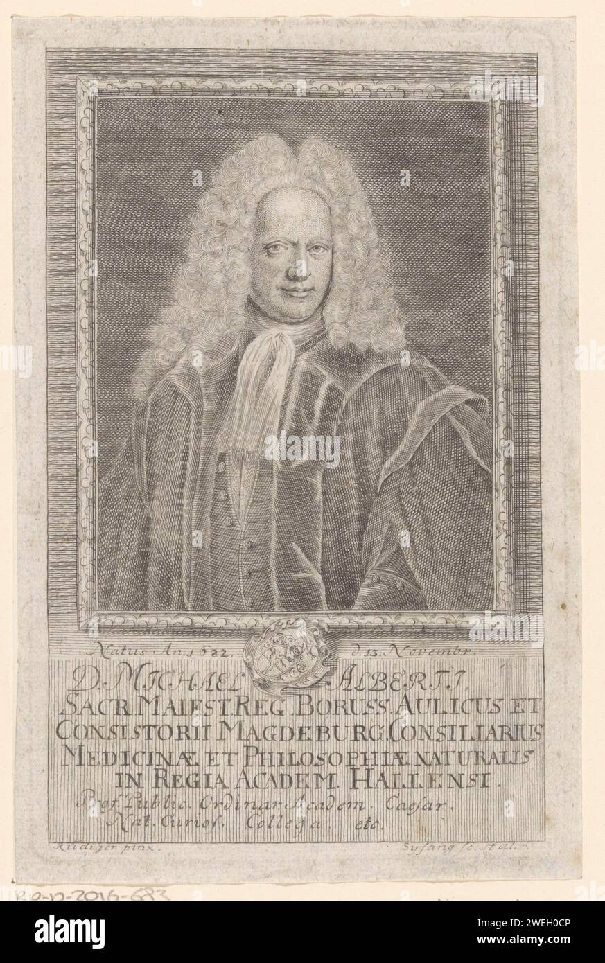 PortraT van Michael Alberti, Johann Christoph Sysang, Johann Anton ...