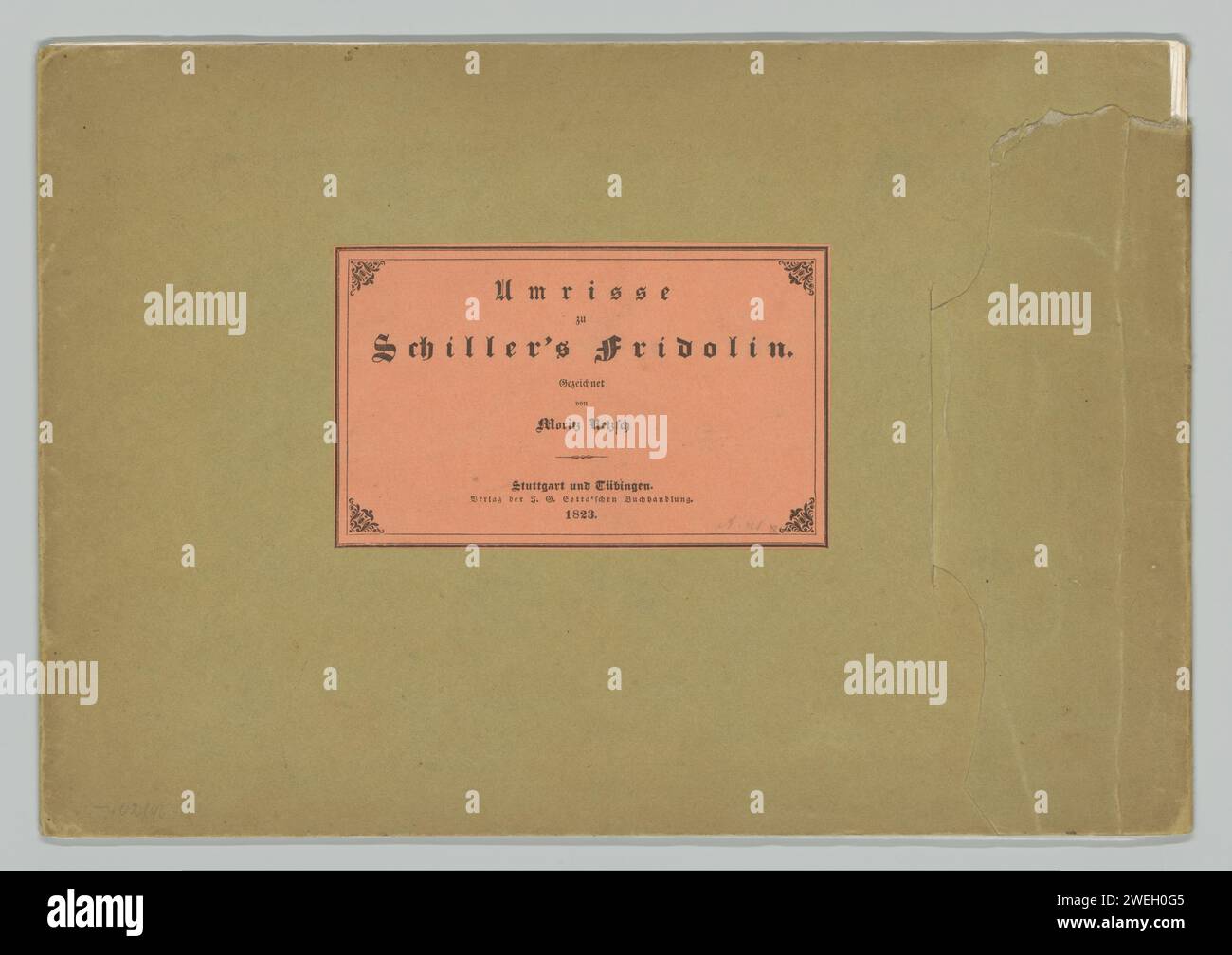 Cover for press series Schiller's Fridolin, Moritz Retzsch, 1823 print ...