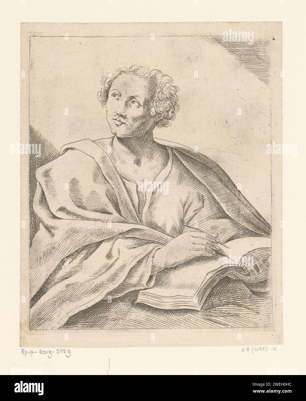 Evangelist Lucas, anonymous, 1600 - 1699 print paper etching St. Luke ...