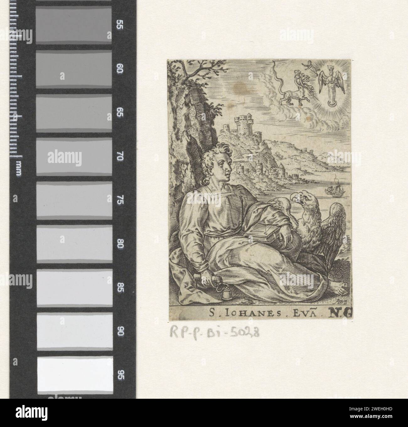 Evangelist Johannes, Abraham de Bruyn, print The evangelist Johannes ...