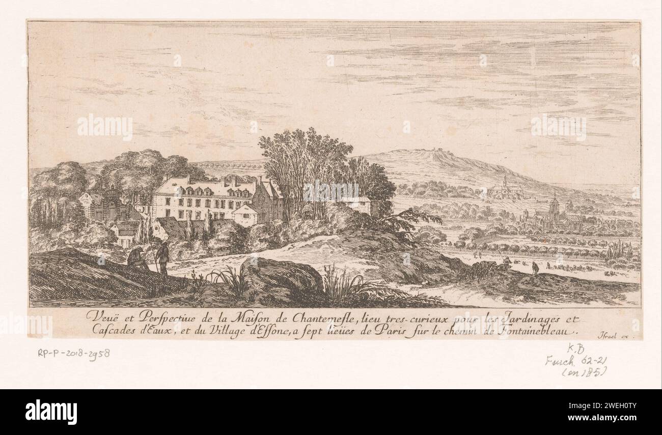 View of Chantemesle, Israel Silvestre, 1640 - 1660 print View and ...