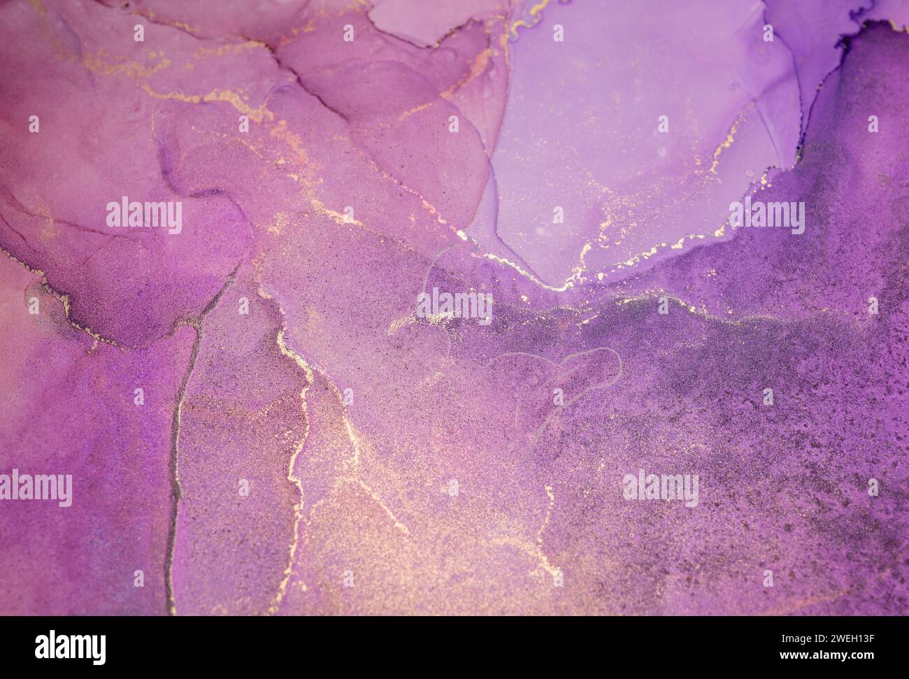 Abstract purple paint background. Acrylic texture with marble pattern ...