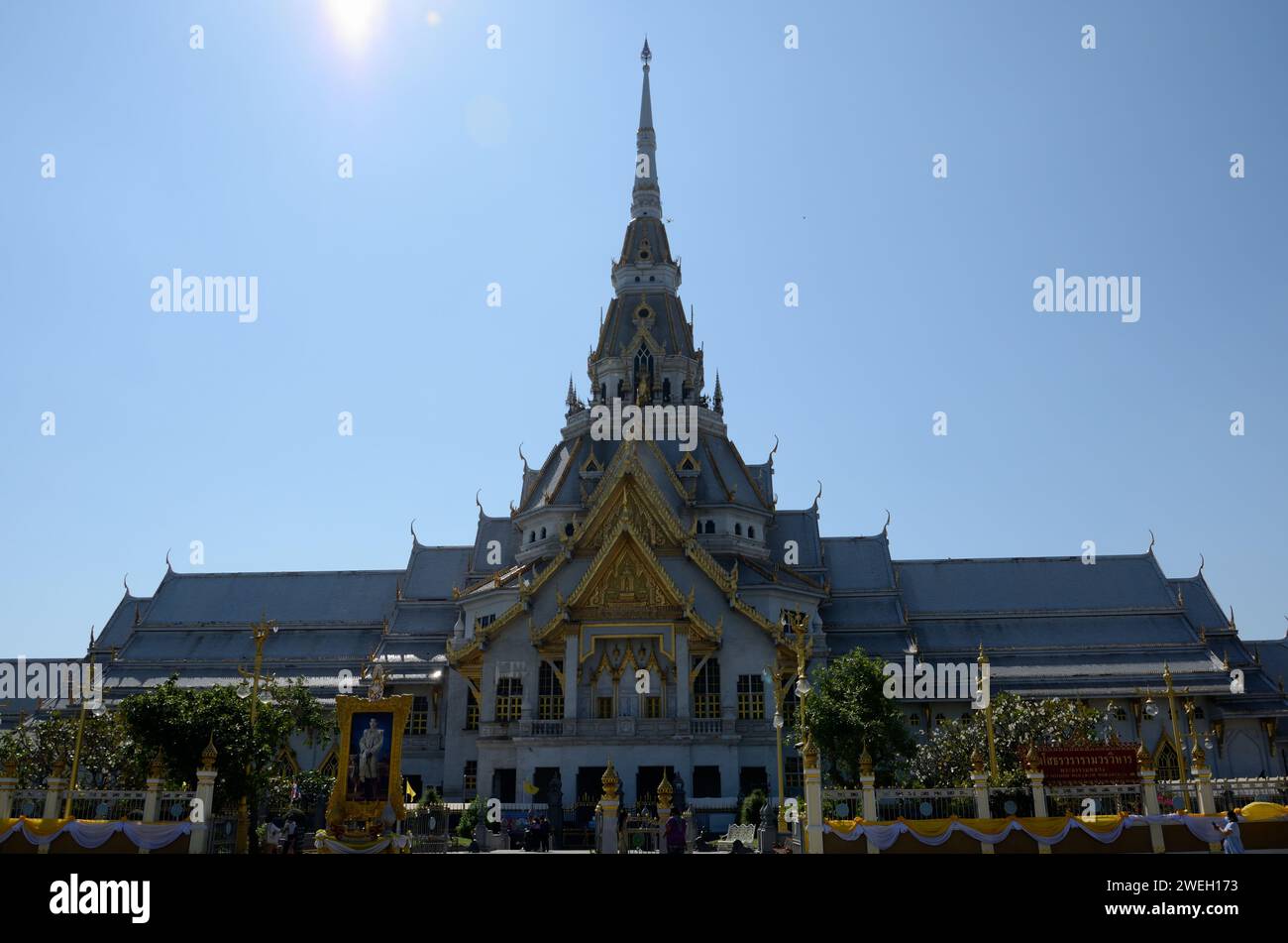 Wat Sothon Wararam Worawihan, Chachoengsao, Thailand, Asia Stock Photo ...