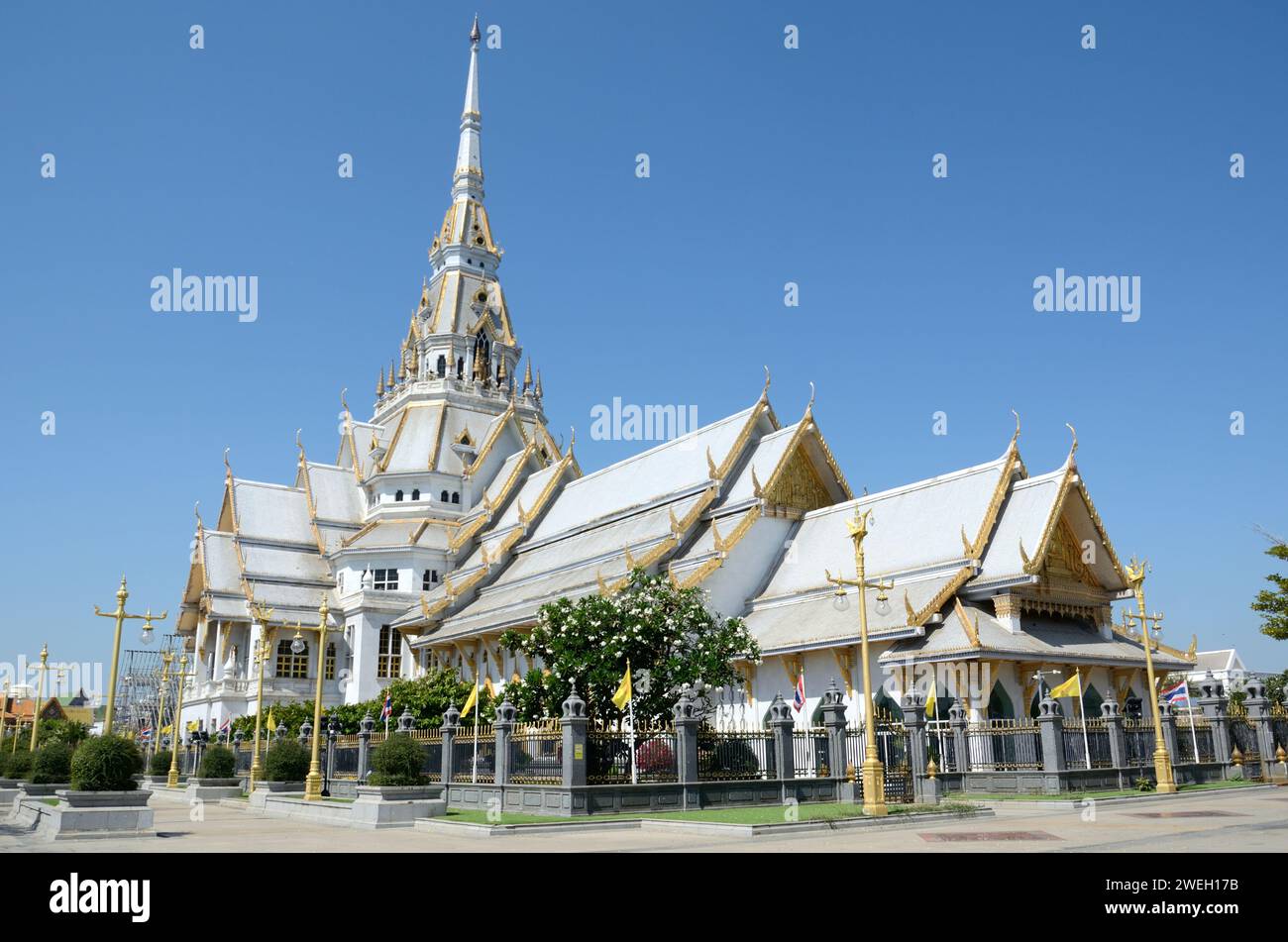 Wat Sothon Wararam Worawihan, Chachoengsao, Thailand, Asia Stock Photo ...