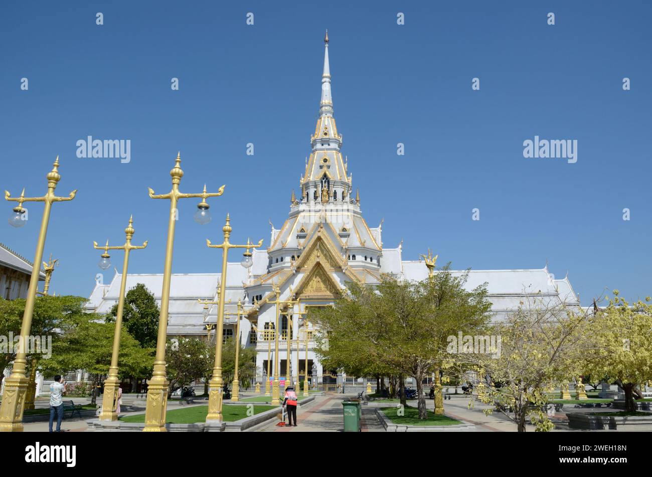 Wat Sothon Wararam Worawihan, Chachoengsao, Thailand, Asia Stock Photo ...