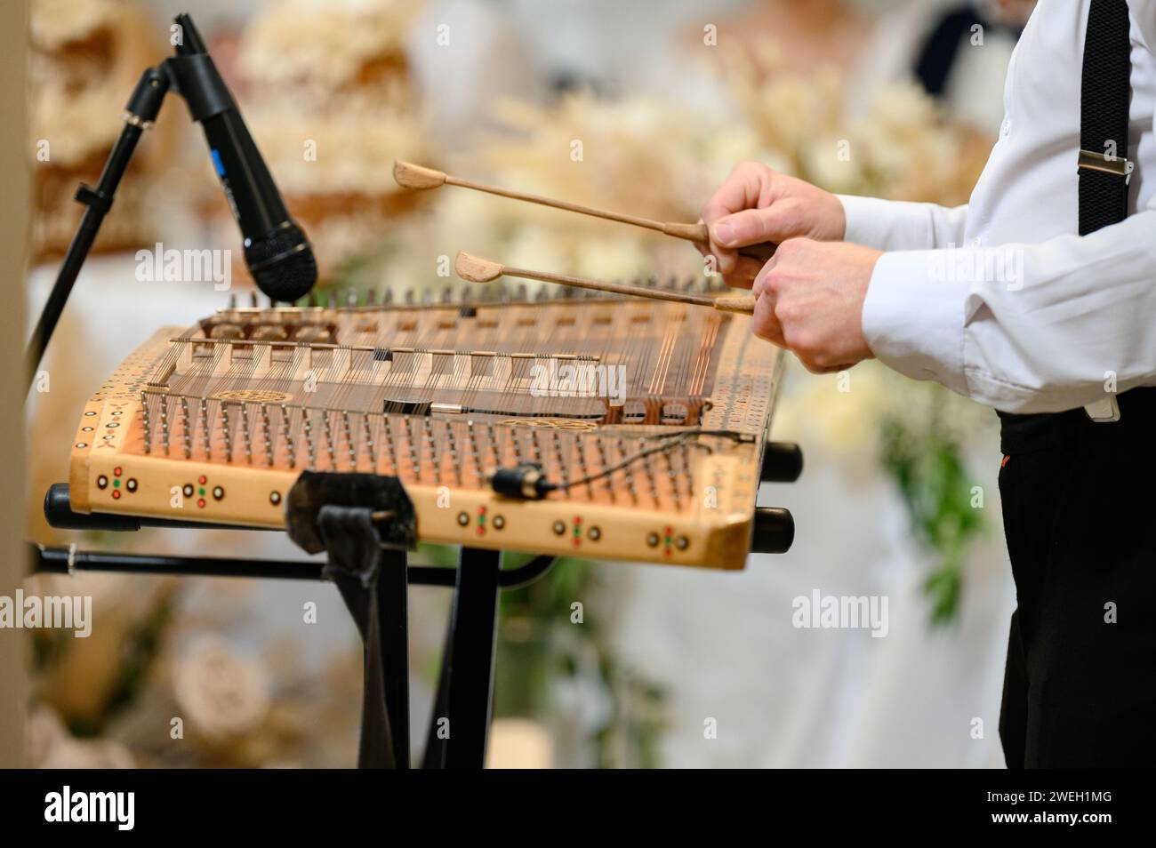Cymbals at a wedding, Ukrainian national musical instrument, cymbals ...
