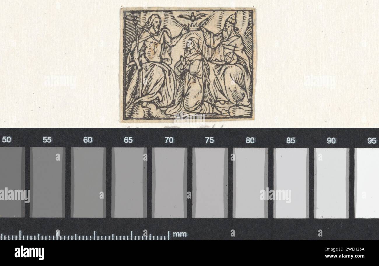 CREAT OF MARIA, Anonymous, 1600 - 1699 print The coronation of Maria ...