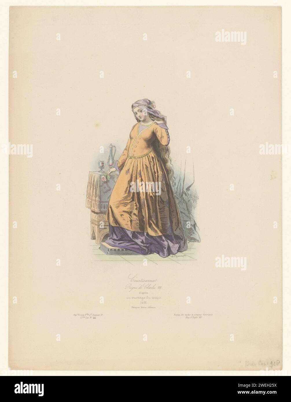 Courtesan, 1491, Hippolyte Louis Emile Pauquet, After Anonymous, 1864 ...