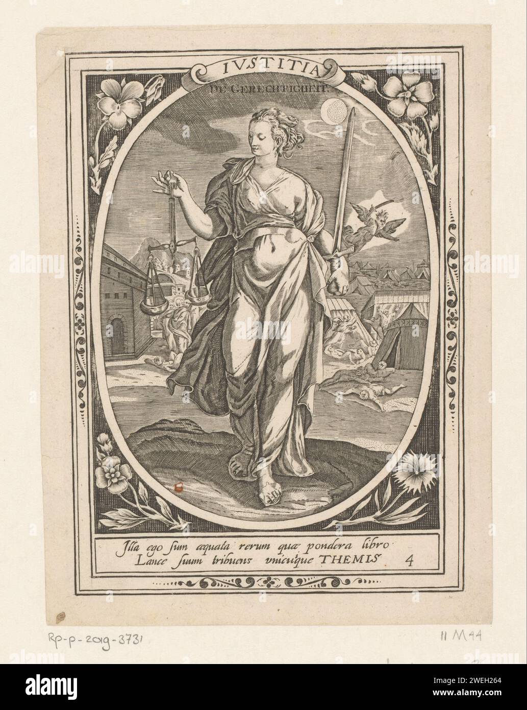 Justice, Isaac Briot, 1560 - 1670 print The righteousness (Justitia ...