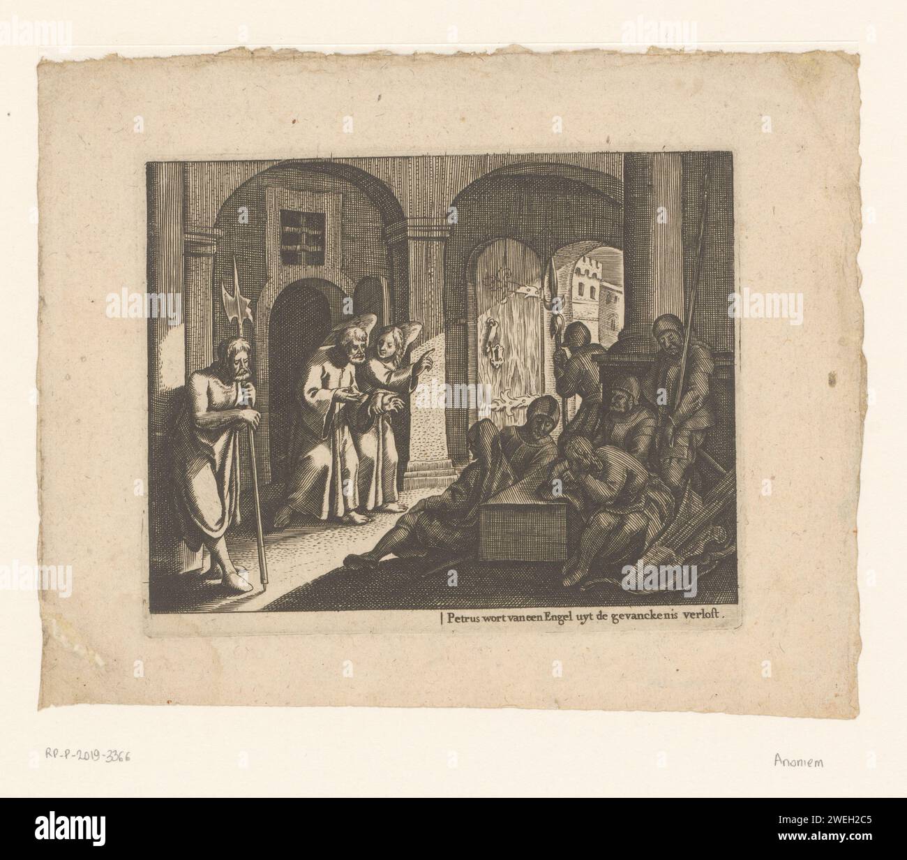 Peter is liberated from prison by an angel, Anonymous, 1600 - 1699 ...