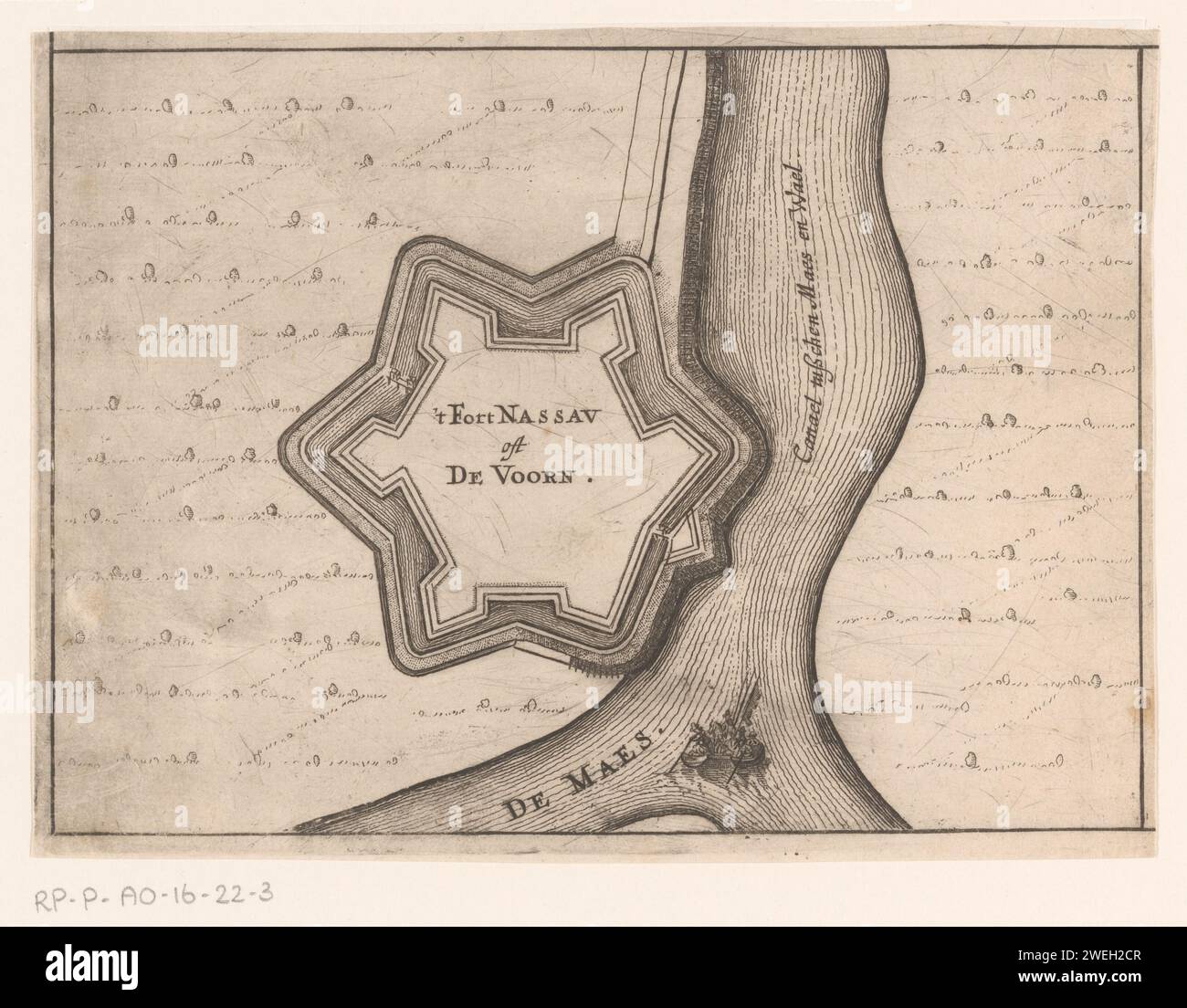 Forte de Voorn fortress, also known as Fort Nassau, Nicolaes van ...