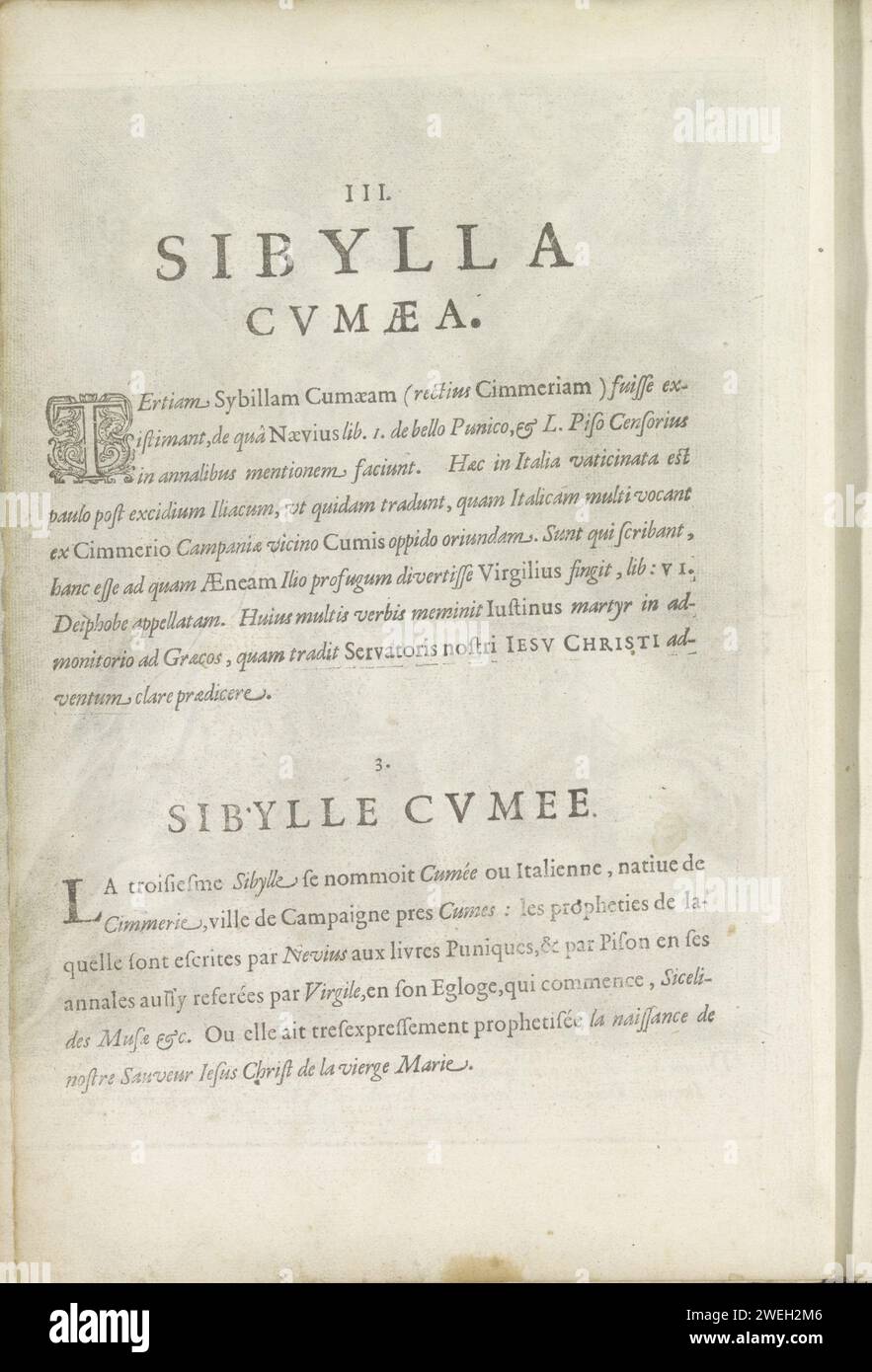 Text sheet at a performance of the Sibille van Cumae, 1615 text sheet A ...