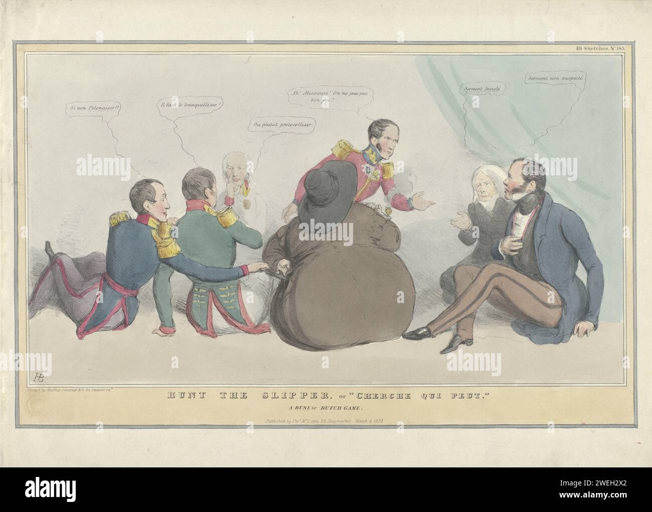 1832 political cartoon hi-res stock photography and images - Alamy