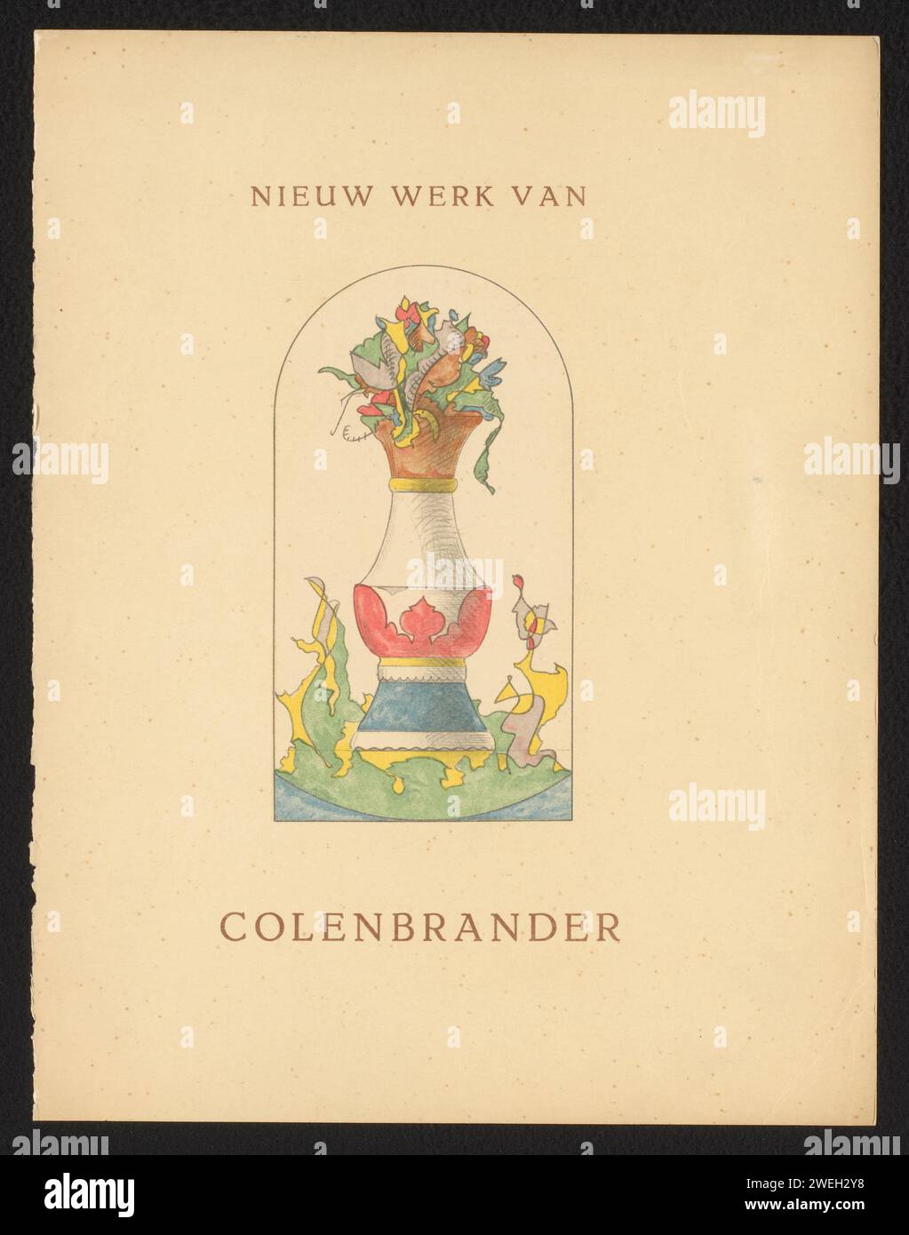 Title page for a sales catalog with work by Theo Colenbrander ...