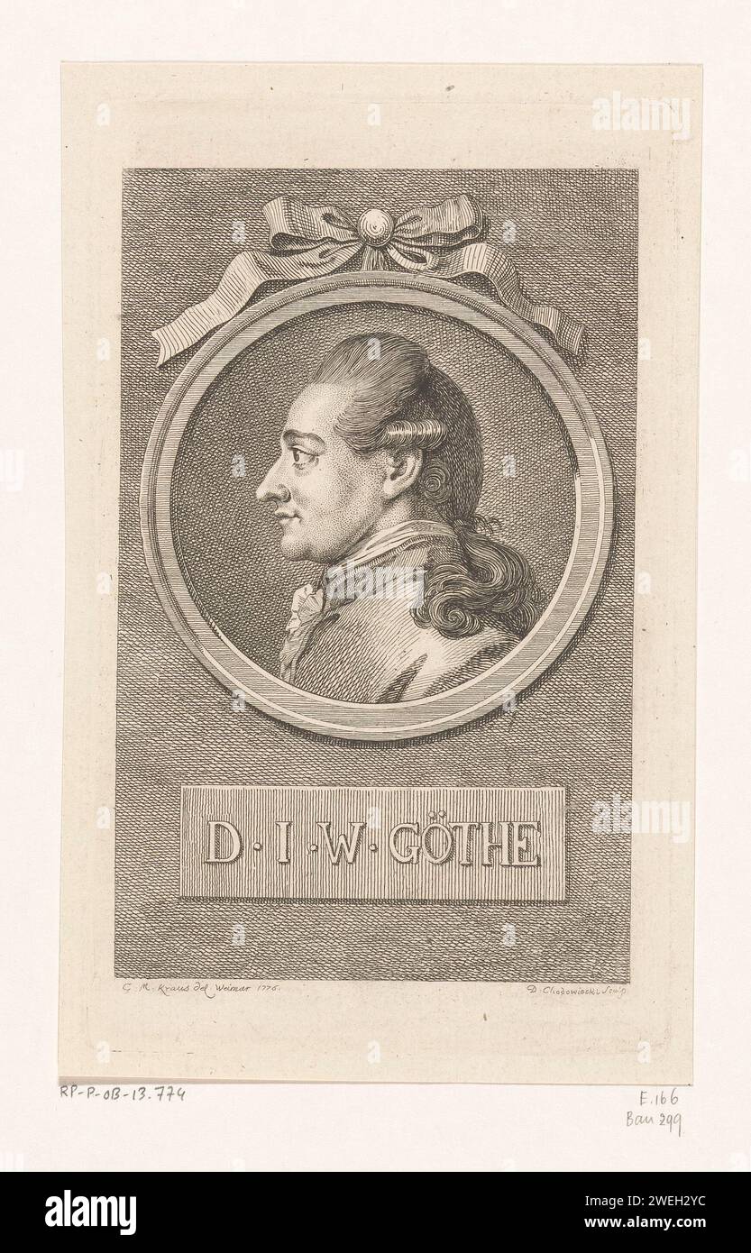 PortraT van Johann Wolfgang von Goethe, Daniel Nikolaus Chodowiecki ...