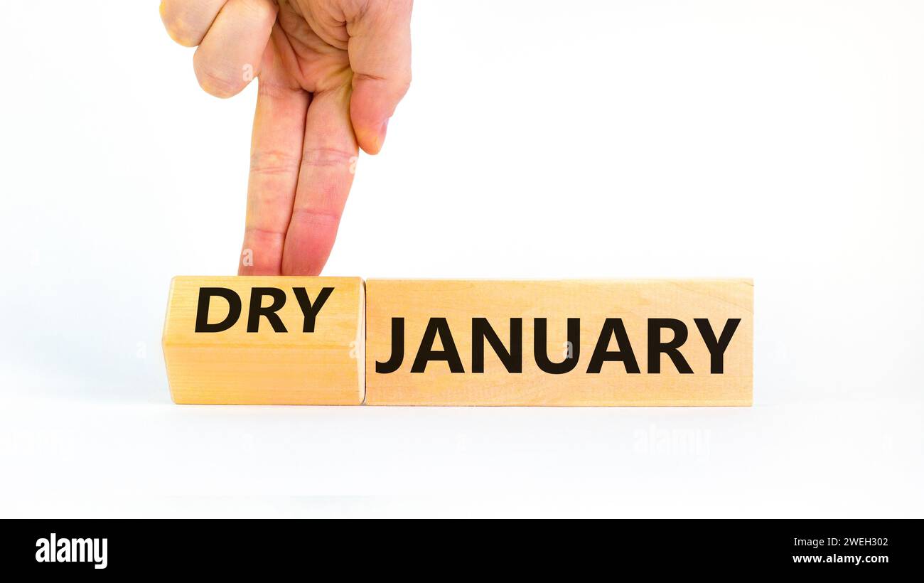 Dry January challenge symbol. Concept words Dry January on beautiful ...