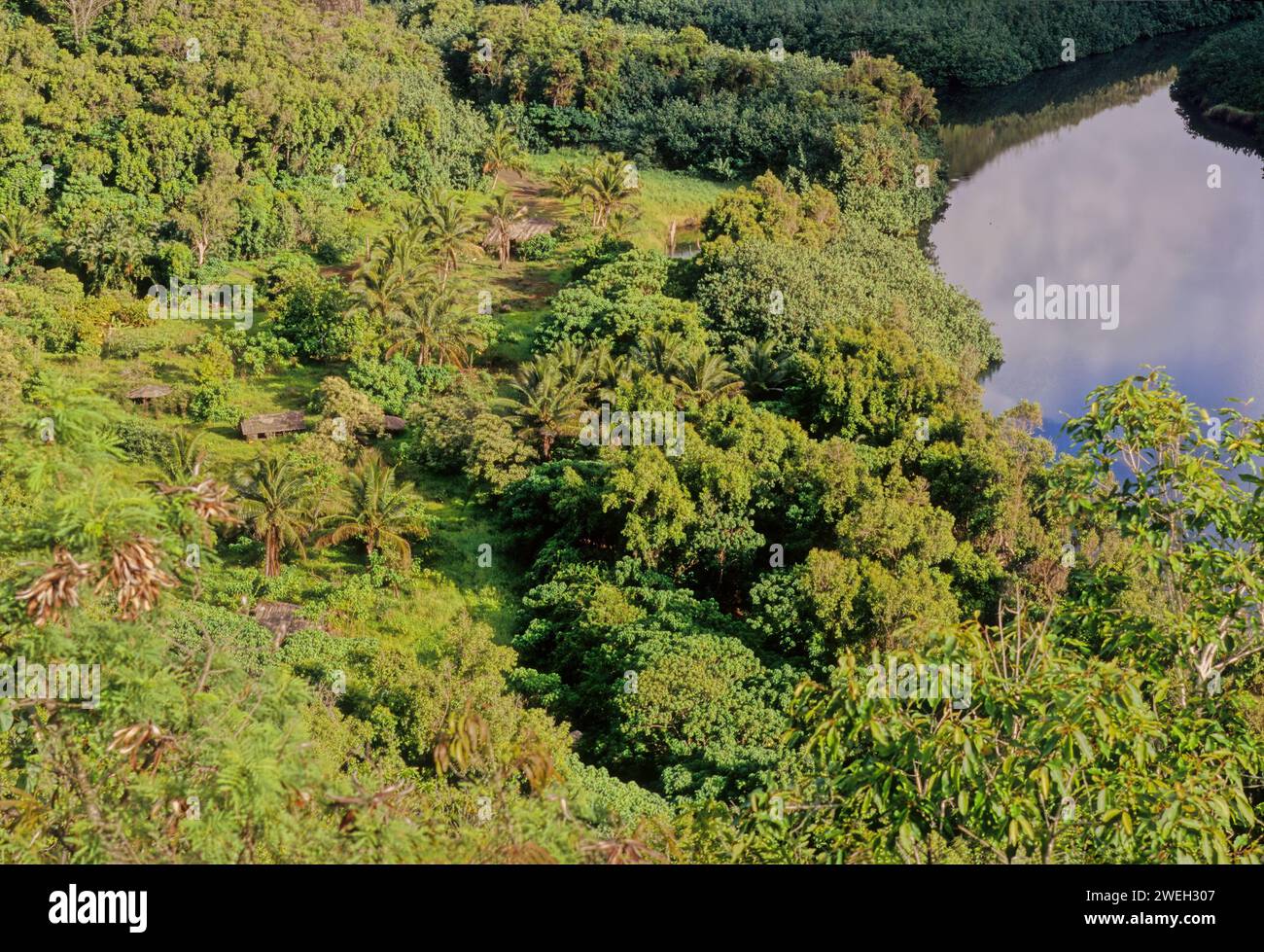 Wailua River State Park and the Wailua Complex of Heiaus, which it ...