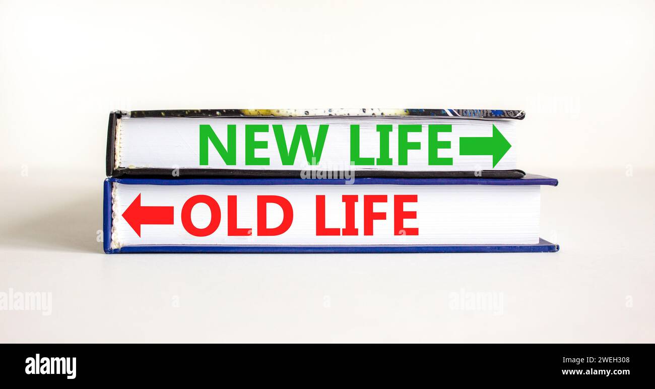 New or old life symbol. Concept word New life Old life on beautiful ...