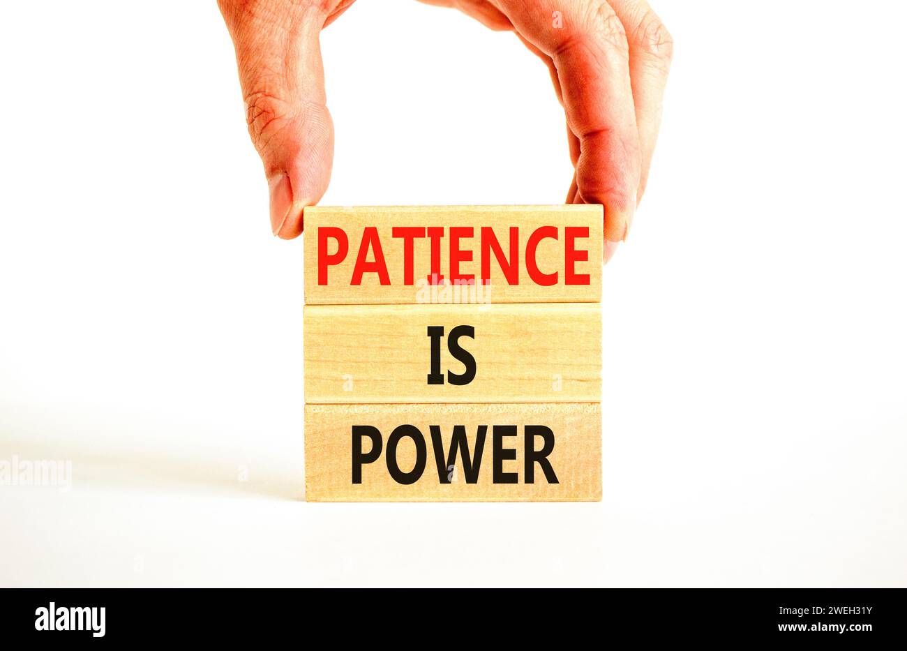 Patience is power symbol. Concept words Patience is power on beautiful ...