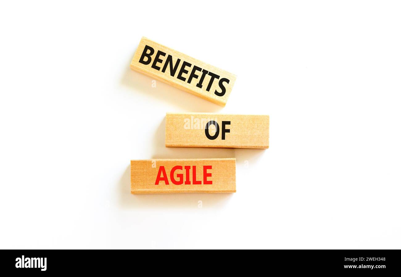 Benefits of agile symbol. Concept words Benefits of agile on beautiful ...