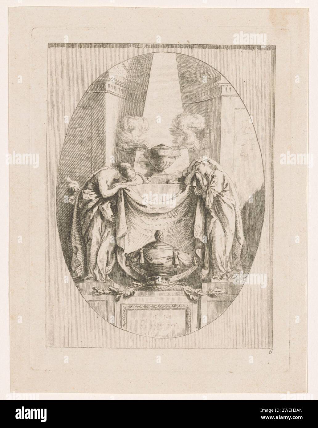 Tomb puts Obelisk in Treurend Figuren, just Nathan François Boucher ...
