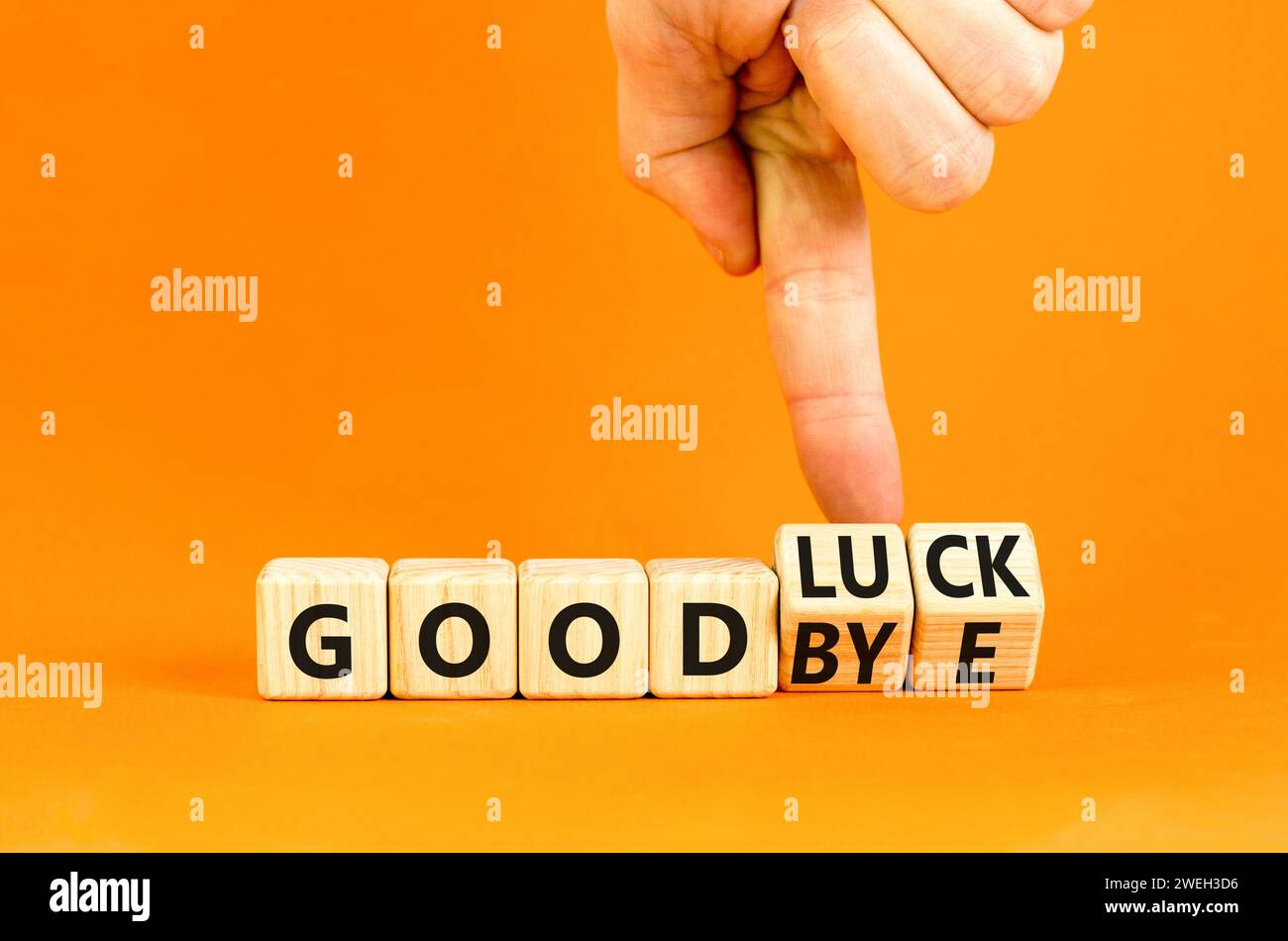 Good luck or goodbye symbol. Concept words Good luck or Goodbye on ...
