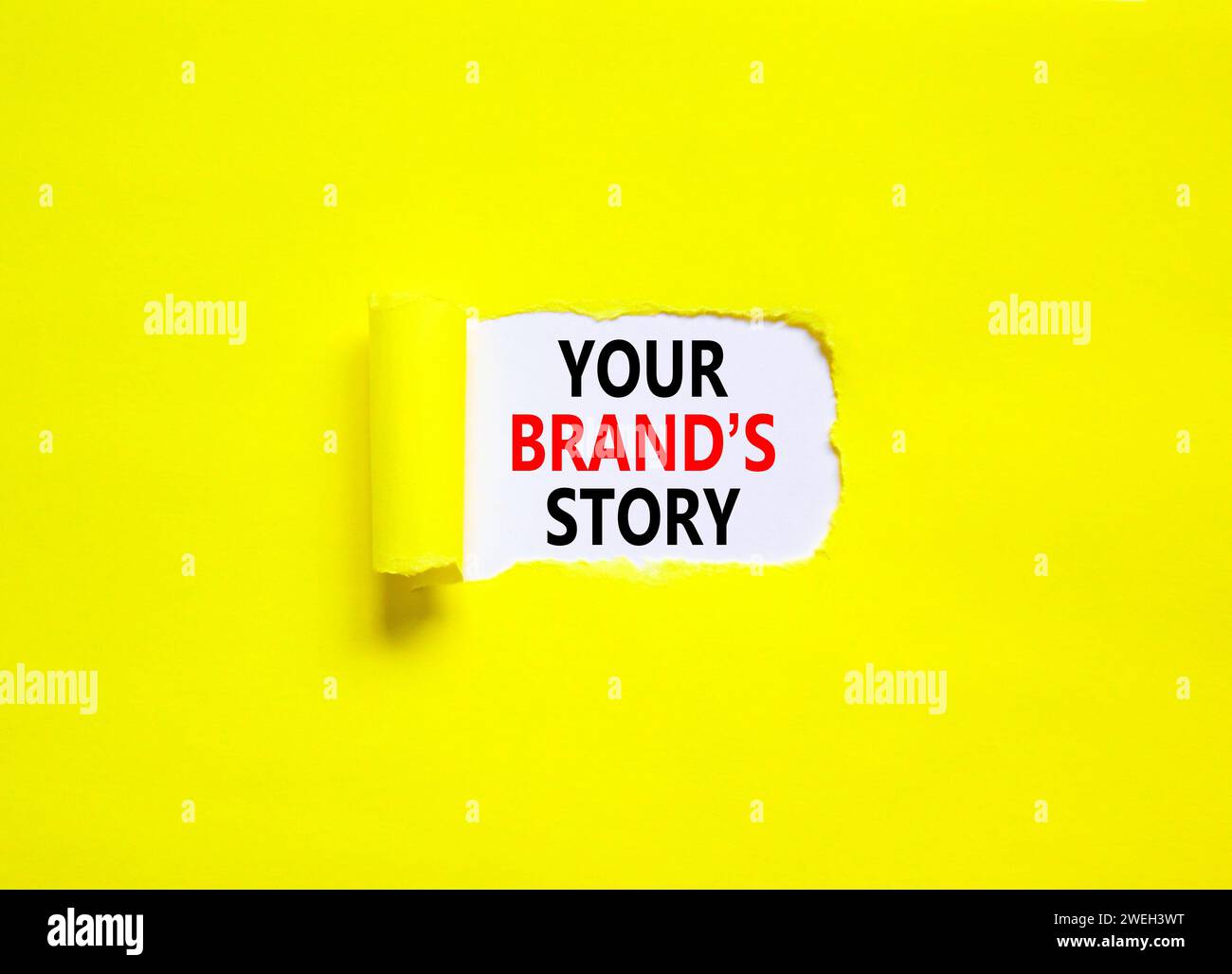 Branding and your brand story symbol. Concept words Your brands story ...
