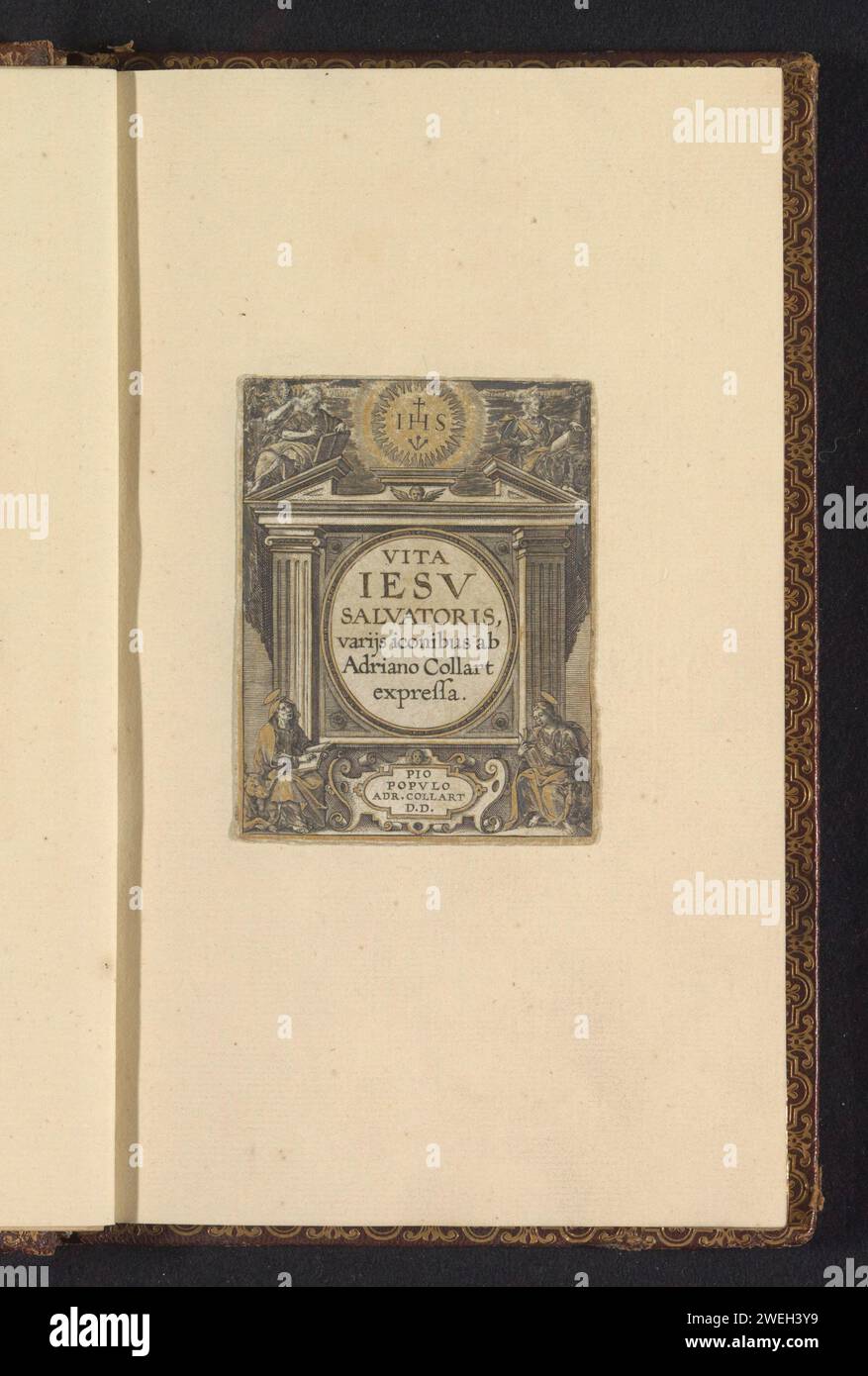 Title print of the press series about the life of Christ, Adriaen Collaert, after Maerten de Vos ...