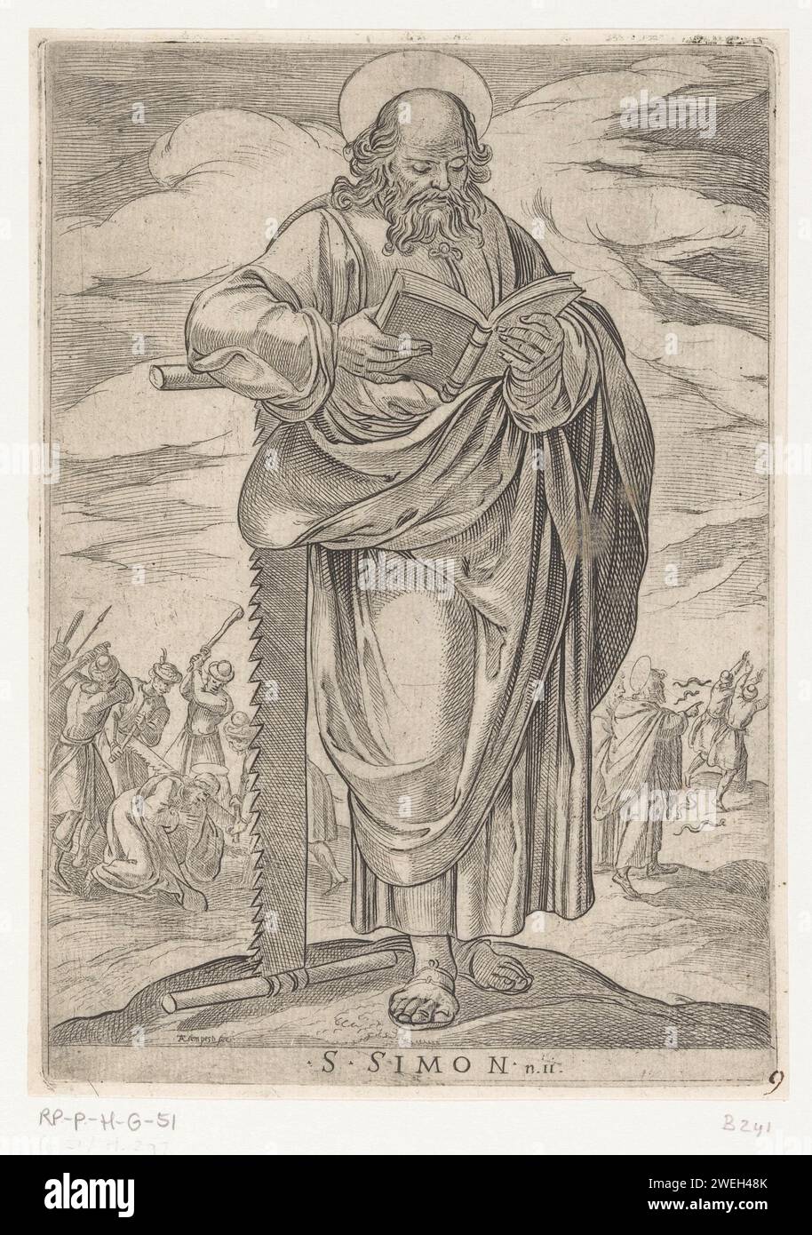 From Heilige Simon, Antonio Tempesta, 1565 - 1630 print Saint Simon ...