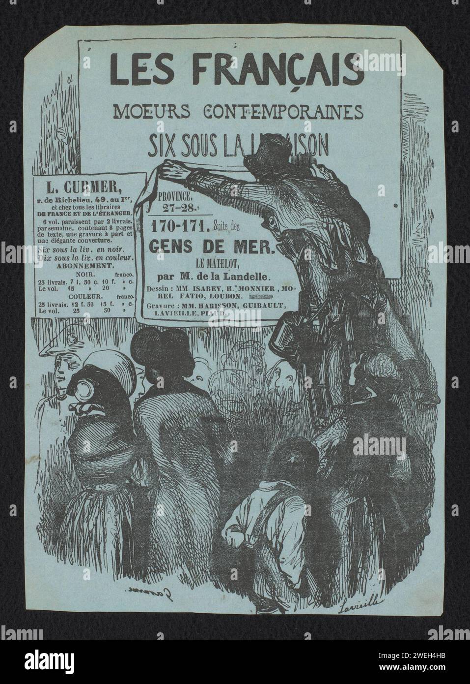 Prospectus Voor: Léon Curmer (Red.), The French painted by themselves ...