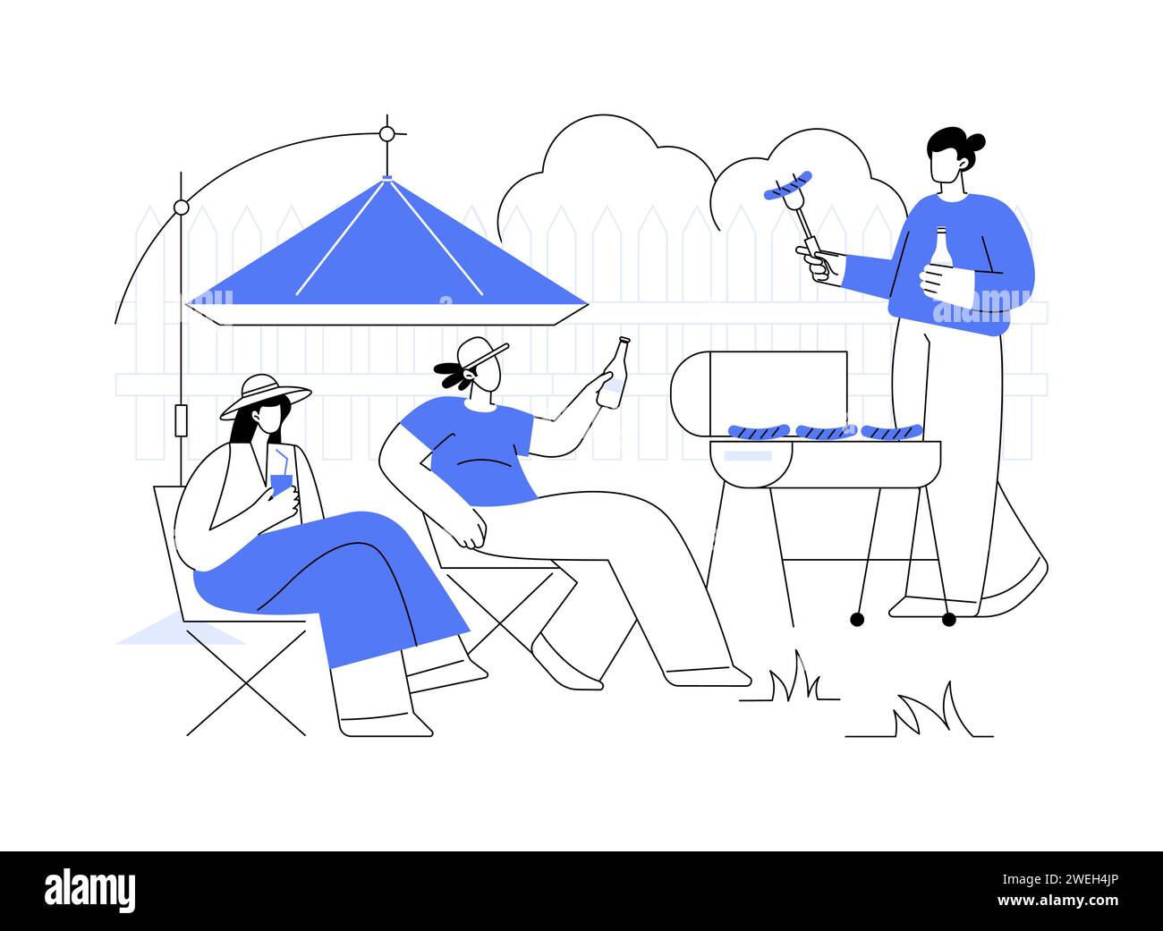 Chilling with friends isolated cartoon vector illustrations Stock ...