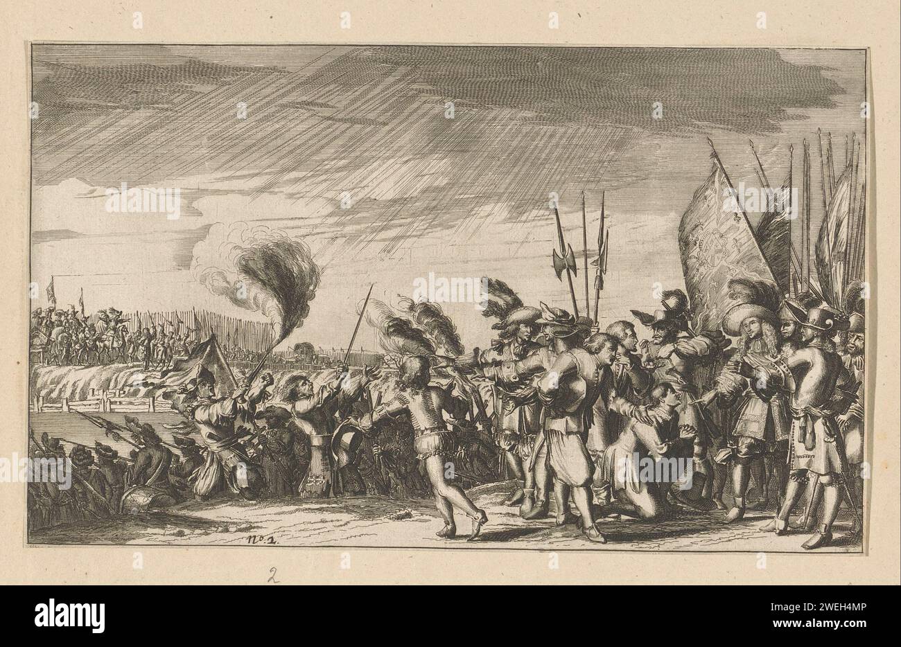 Supplications of civilians on a French general, 1672, Anonymous, After ...