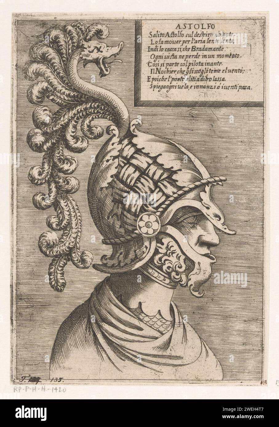 Buste Van Astolfo, Anonymous, 1550 - 1599 print Buste van Astolfo, a ...