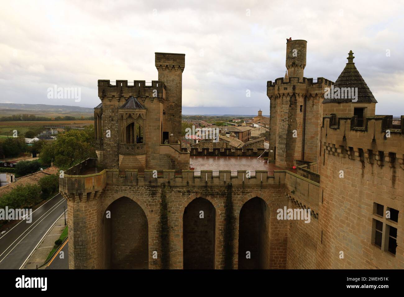Royal Palace of Olite is a castle-palace in the town of Olite, in ...