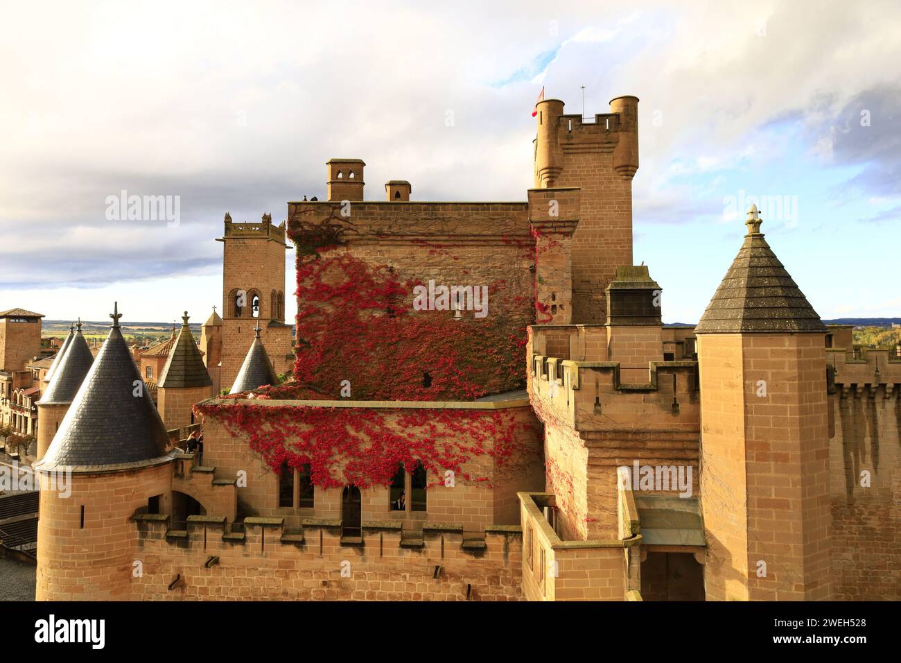 Royal Palace of Olite is a castle-palace in the town of Olite, in ...