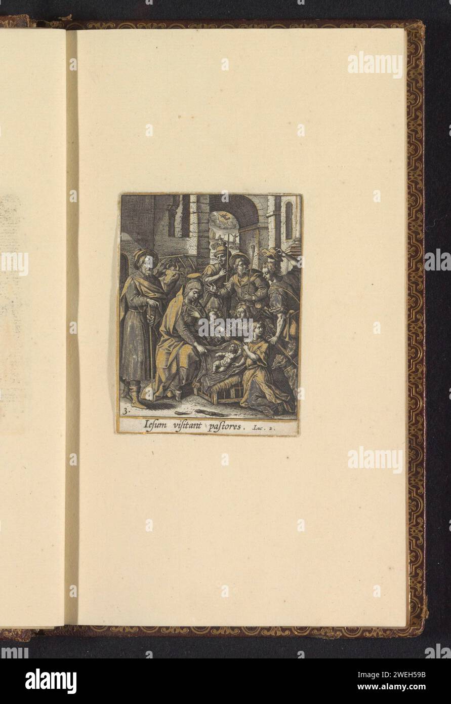 Worship by the shepherds, Adriaen Collaert, after Jan Baptiste Collaert, After Maerten de Vos, c ...