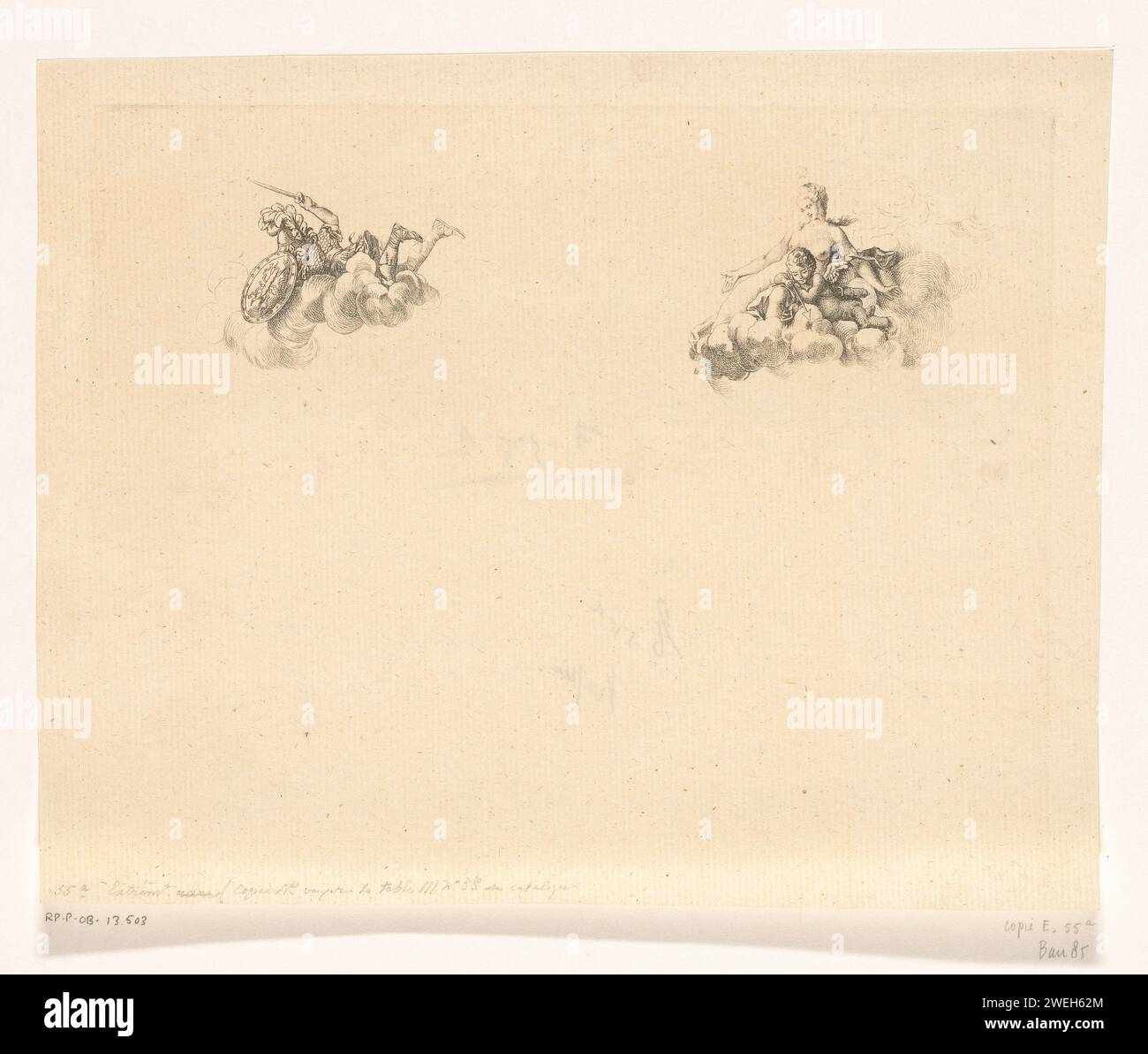 Mars en Venus in de Wolken, Anonymous, Daniel Nikolaus Chodowiecki ...