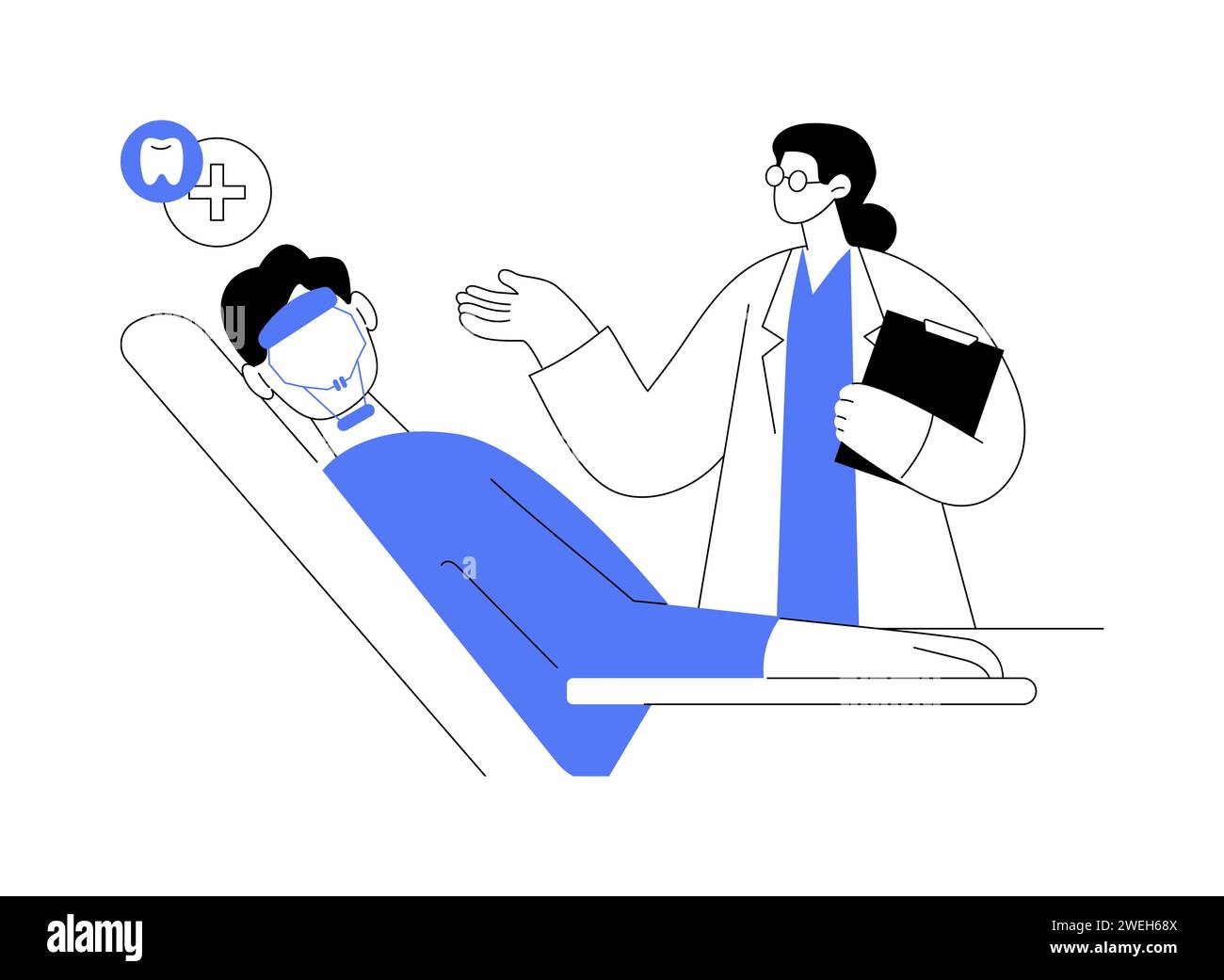 Orthodontic headgear abstract concept vector illustration Stock Vector ...