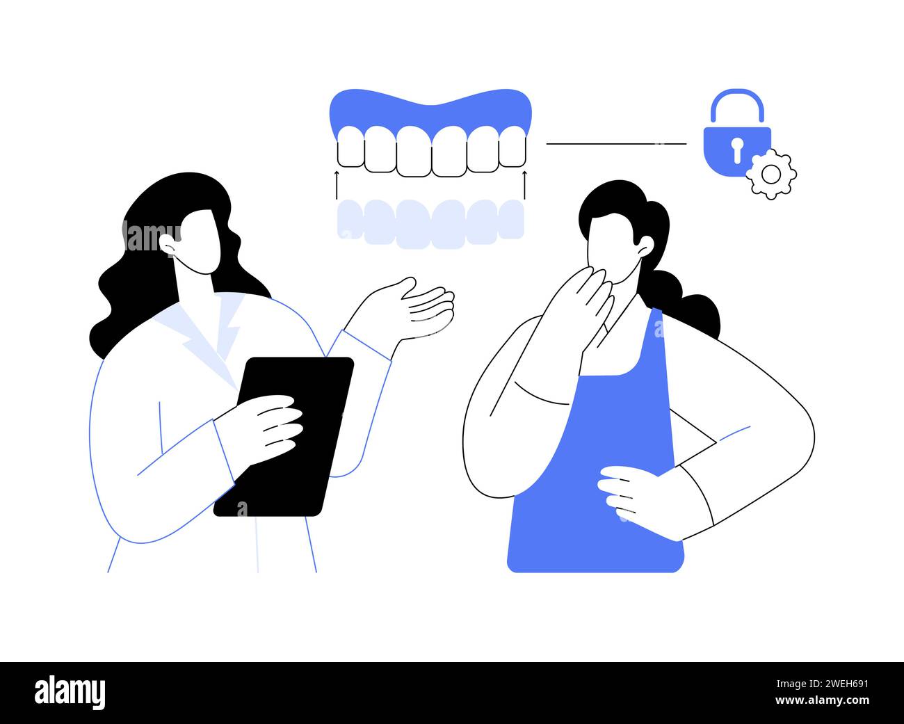 Aligners abstract concept vector illustration Stock Vector Image & Art ...