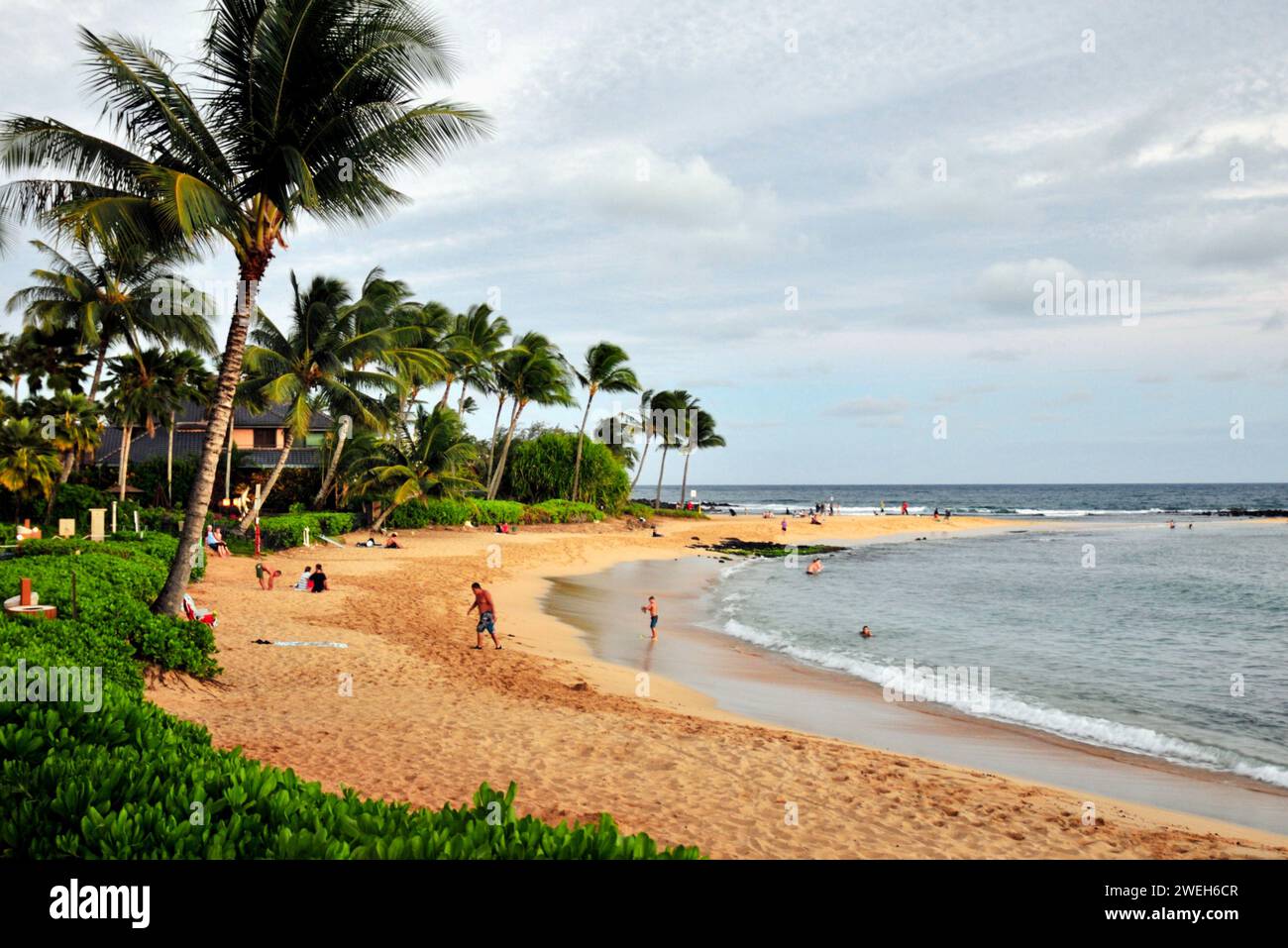 Kauai, Hawaii private resort beach Stock Photo - Alamy
